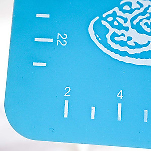 Mggsndi Silicone Baking Mat, Non-Stick Food Grade Silicone Pastry Mat Extra Large with Measurements for Baking -Dough Rolling Mat, Heat-Resistance Oven Liner,F ondant Mat, Pie Crust Mat Pink