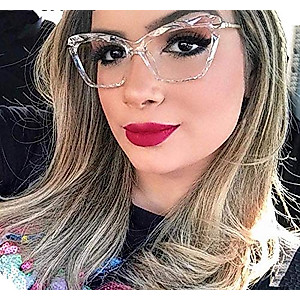 FEISEDY Cat Eye Glasses Frame Clear Lenses Eyewear Women B2440