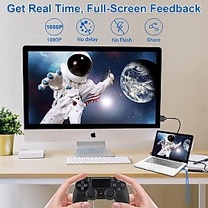 Capture Card, 4K HDMI Audio Video Capture Card, USB 3.0 Capture Adapter 1080P 60FPS Video Recorder Device for Game Recording, Works for Nintendo Switch, Streaming Live,Support X-Box/OBS/Camera/PC