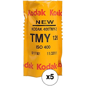 Kodak 856 8214 Professional 400 Tmax Black and White Negative Film 120 (ISO 400) 5 Roll Pack