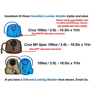 Bladder Insulators are Compatible with Camelbak Lumbar Water Bladder - Reservoir