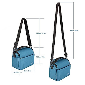 Dulepro Camera Bag, SLR DSLR Waterproof and Anti-Shock Theft Camera Case, Vintage Padded Camera Shoulder Bag for Women and Men