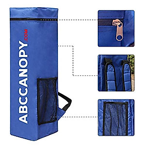 ABCCANOPY Stable Pop Up Beach Tent with Backpack Bag, 8 x 8 ft Base / 6 x 6 ft Top, Gray