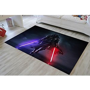 Kids Room Rug, Fashion Rug, for Living Room,Stormtrooper Rug,Starwars Rug,Soldier Rug, Cool Rug,Movie Rug, Gift for Him Her BJ519.7 (63”x82”)=160x210cm