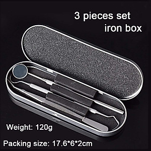 Dental Tools Kit, GDGY Stainless Steel Dental Scaler, Mouth Mirror, Tarter Scraper, Tooth Pick, Tweezers, Plaque And Calculus Remover Dentist Hygiene Instruments Set For Home & Pet Oral Use