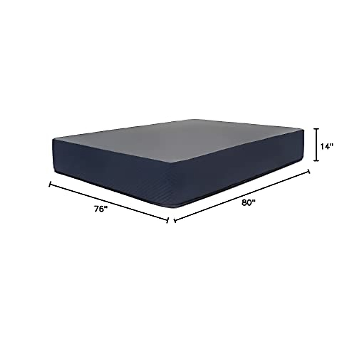 Dreamfoam Bedding Chill 14" Gel Memory Foam Mattress, King- Made in Arizona