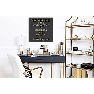 Gold Desk Accessories for Women Office 6 Piece Gold Desk Set Gold Office Organizer - Office Supplies Gold - Office Organization Set - Desk Organizer for Women Gold Desk Sets and Accessories for Women