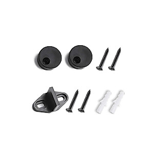 SMARTSTANDARD Sliding Barn Door Hardware Hangers 2pcs (Black) (Big Wheel Hangers)