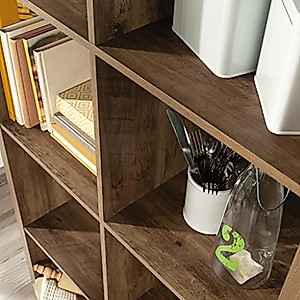 Sauder Miscellaneous Storage 8-Cube Organizer, L: 29.84" x W: 13.03" x H: 57.87", Rural Pine