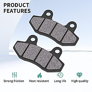LCGLY 4pcs Disc Brake Pads Set for 150cc 200cc 250cc ATV Dirt Bike Pit Bike Go Kart ,Yerf-Dog Spiderbox 150cc GX150 go kart Gy6 49cc 50cc 125cc 150cc 200cc 250cc , Roketa TaoTao Baja Sun Scooter Parts