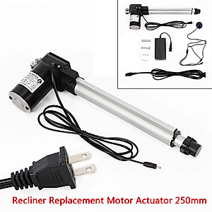 LEYSRIS 24VDC Electric Recliner Motor Replacement Kit, 1000 N Push 1000 N Pull 250mm Recliner Motor Linear Actuator for Recliner Lift Chair Linear Actuator Motor