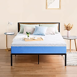 Olee Sleep 10 Inch Cool Silk Gel Memory Foam Mattress, Full