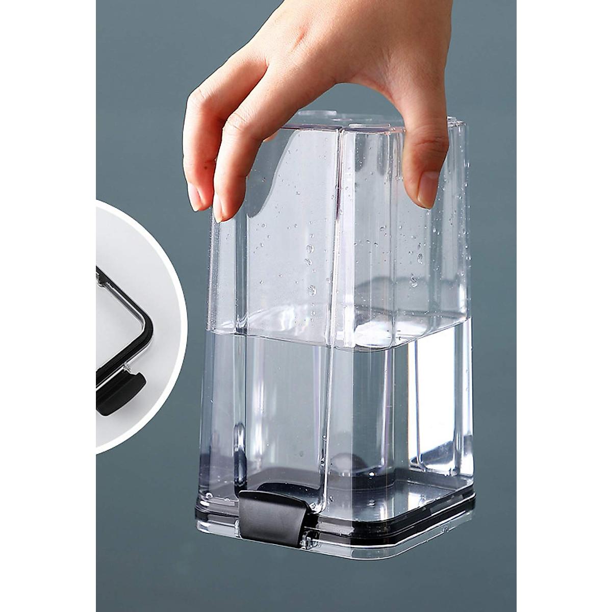 Xicennego Airtight Food Storage Container Set 6-Pcs.kitchen Storage Organizer, For Pasta, Nuts, Beans, Snacks, Storage Jar With Lid/Snap Design/BPA-Free/Stackable/Leakproof （white）
