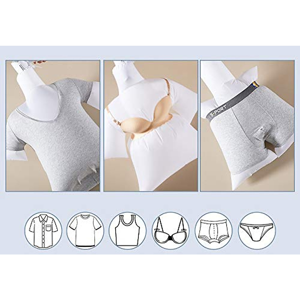 Portable Clothes Drying Bag Hair Dryer To Dry Underwear Travel Dryer Quickly Dry Clothes And Solve Travel Problems (White)