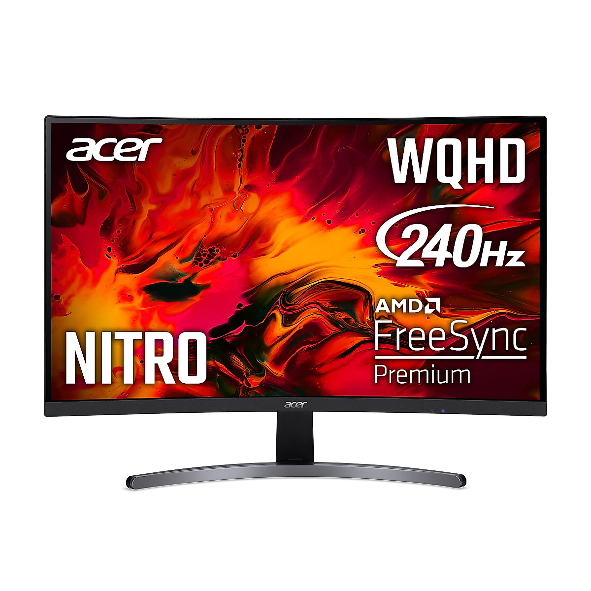 Acer Nitro ED271U Xbmiipx 27" 1000R Curved VA WQHD 2560 x 1440 Gaming Monitor | AMD FreeSync Premium | Up to 240Hz | Up to 0.5ms | DisplayHDR400 | 95% sRGB | 1 x Display Port & 2 x HDMI 2.0 Ports