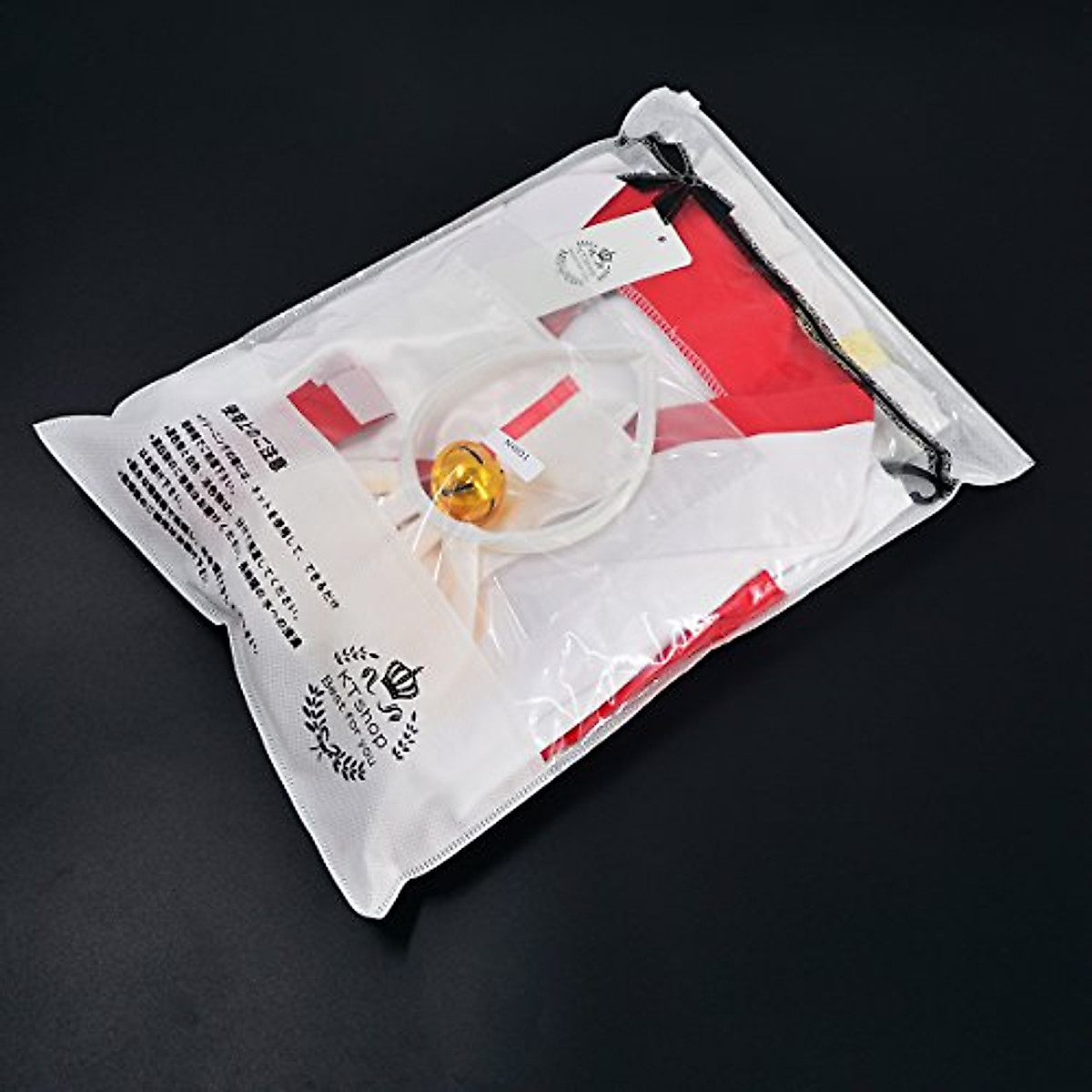 Japanese Anime red White Kimono Fox Rabbit Cosplay Costume Furry Fox Ear Mask with Socks 2XL