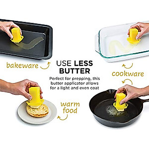 FusionBrands ButterEasy Butter Spreader and Butter Stick Holder - The Simple Way to Spread Butter - Easily Spread Butter on Cookware, Baking Dishes, Corn, Toast and Other Warm Foods