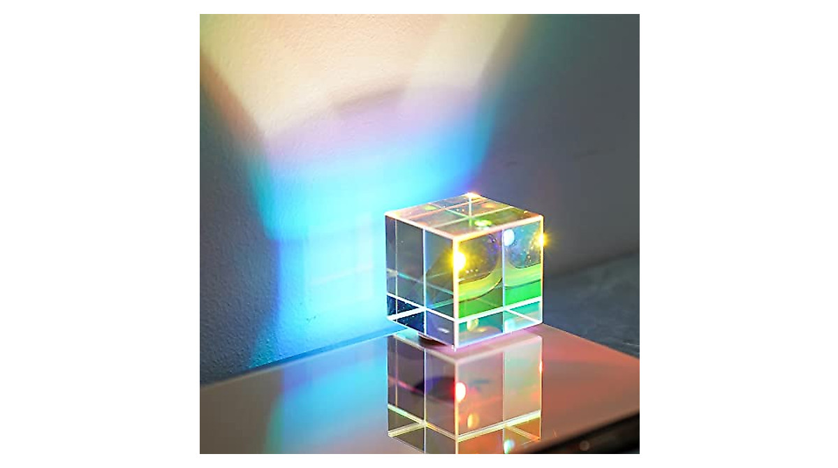 25mm Optical Glass X-Cube Prism for Light Spectrum & Photography