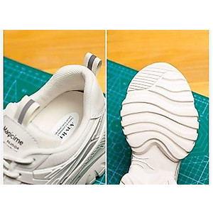 Tzsaixeh Women Walking Sneakers Casual Comfortable Breathable Lightweight Mesh Non Slip Fashion Shoes (Color : Black, Size : 5.5)