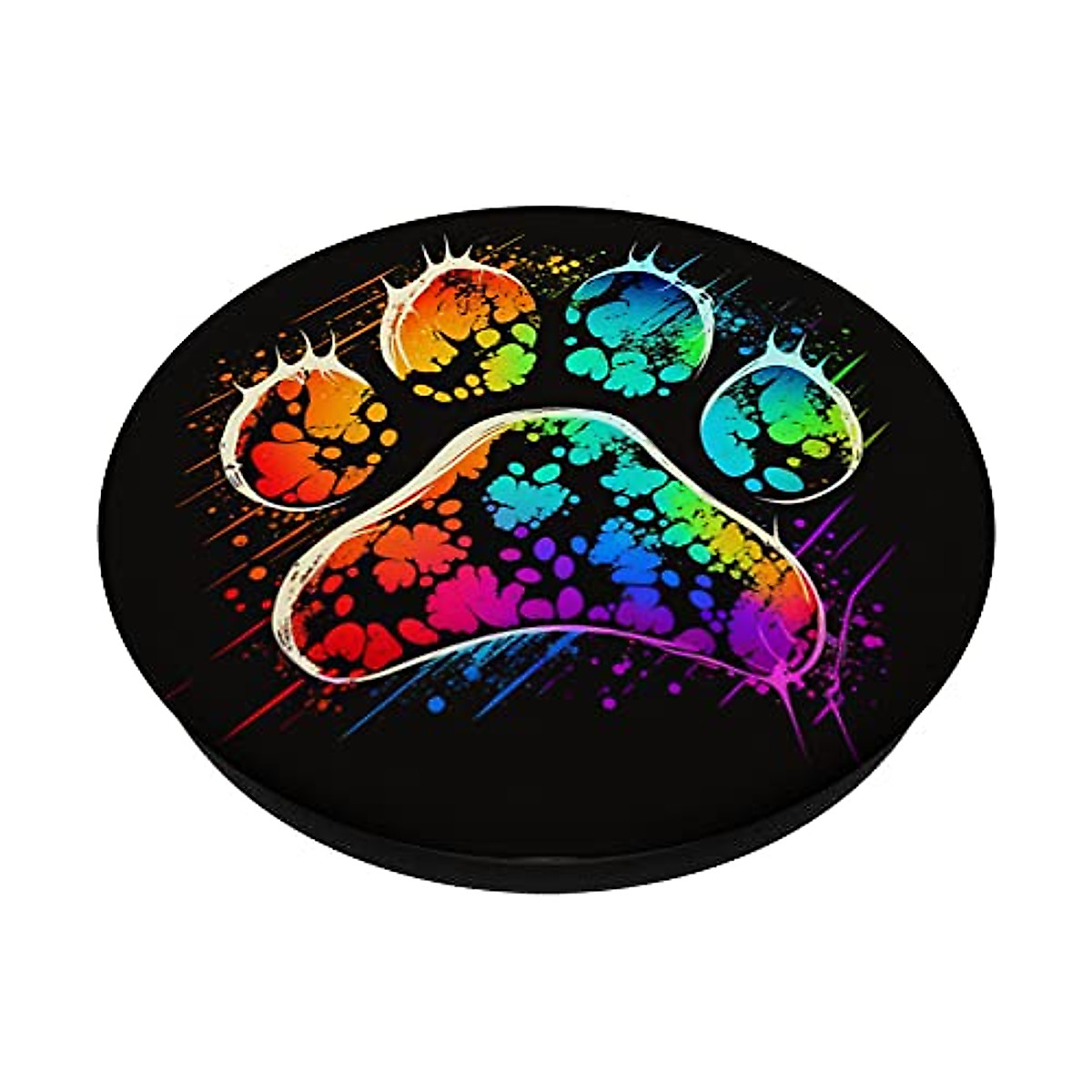 Dog Paw Print Cute Dogs Lover Colorful PopSockets Swappable PopGrip