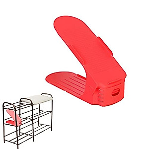 Shoe Space Saver,Double Deck Easy Shoe Stacker for Sneakers - 3-Level Shoe Shelf Space-Saving Storage Shoe Stacker Holder Harrod