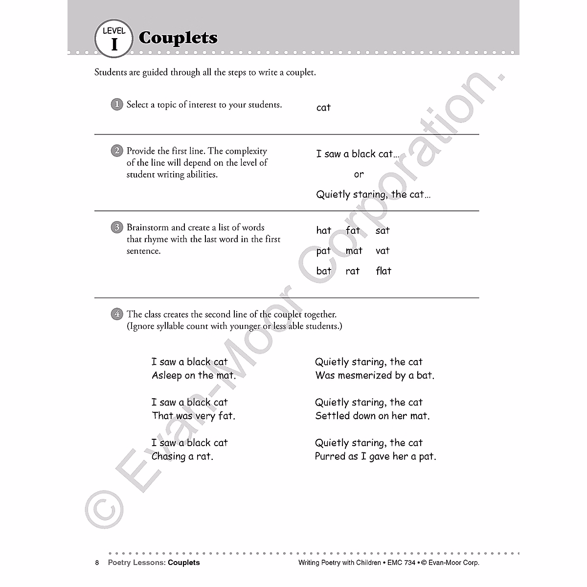 Evan-Moor Writing Poetry with Children, Grade 1-6 Activity Book - Supplemental Teaching Resource Workbook Inspires Poets (Writing Skills Essentials)