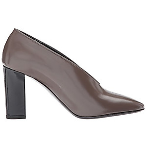 Via Spiga Women's Baran Block Heel Pump, Bark Leather, 5 M US