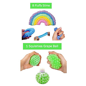 32 Pack Sensory Fidget Toys Set，Stress Relief Hand Toys for Adults Kids ADHD ADD Anxiety Autism, Perfect for Birthday Party Favors, School Classroom Rewards, Carnival Prizes, Pinata Goodie Bag Fillers