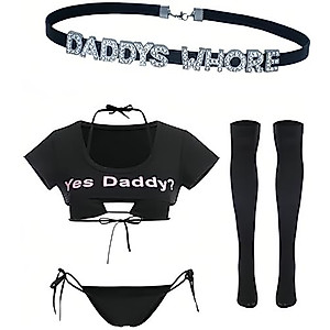 DADDY'S Choker Necklaces,Rhinestone Chokers For Women Honey Princess Hotwife,Cute Sexy Dad Collar For Girls,Letters Artifical Crystal Necklace,Faux Leather Rhinestone Daddy Chokers Jewelry, Faux