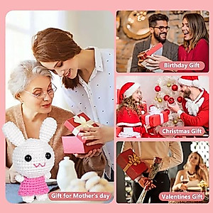 3 Pack Soft Amigurumi Yarn for Crocheting with Easy-to-See Stitches Chunky Yarn Bulk, Knitting & Crochet Supplies for Beginner to Crochet Amigurumi and Others (3x50g)-Green Yarn