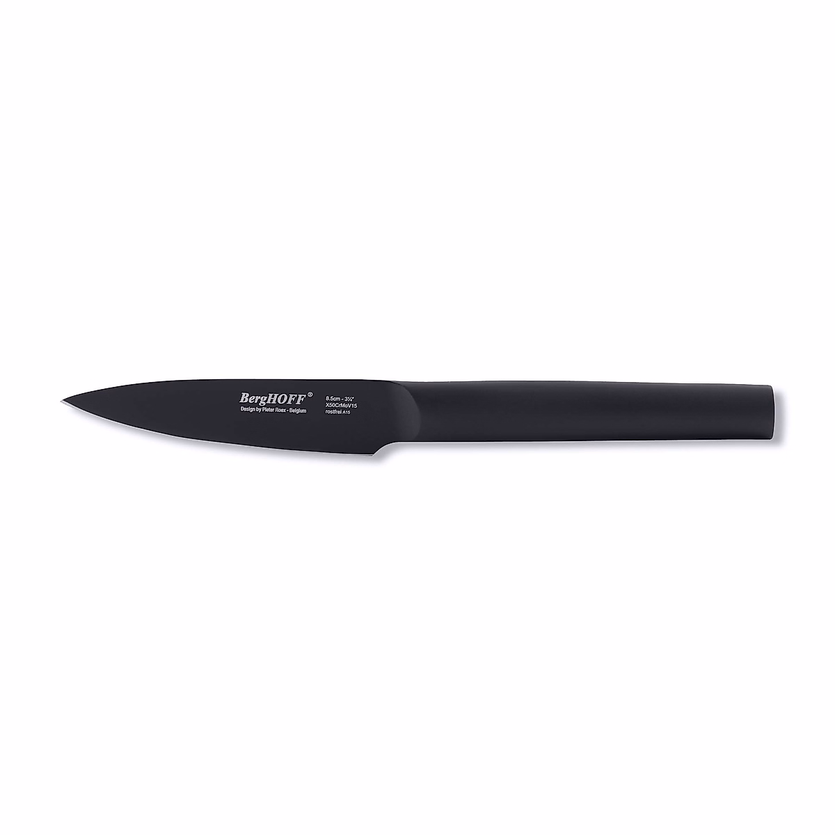 Berghoff RON Non-stick Vegetable Knife & Paring Knife Black Titanium PVD Coating Hollow Handle Sharp & Well Balanced Seamless Transition