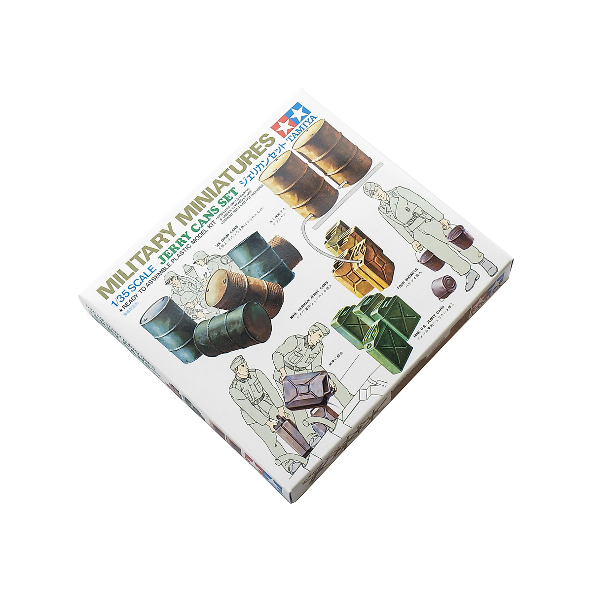 Tamiya Models Oil Drums/Jerry Cans/Buckets