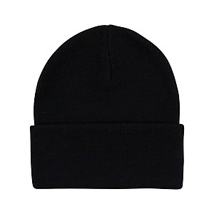 Hudson Baby Unisex Baby Knit Cuffed Beanie 3pk, Green Burgundy, Infant Toddler