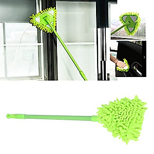 Extendable Mop 180 Degree Rotatable Triangular Cleaning Mop - Floor Cleaner, Glass Cleaner, and Versatile Cleaning Tool for Home, Wall, Ceiling, and Floors