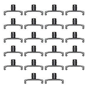 ERNST 8440-Black 1/4-Inch Dura-Pro Twist Lock Socket Clips, 22-Pack, Black