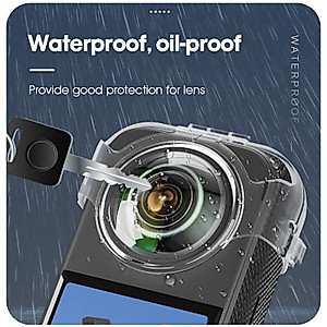 GAEKOL Lens Guard for Insta360 X3, Quick-Detach Transparent Water-Proof Shockproof Lens Caps for Insta360 X3