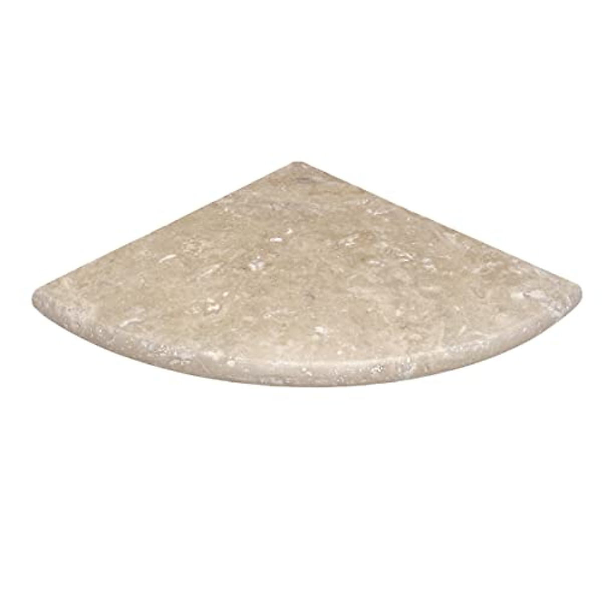 Premium Quality Durango Cream Filled and Honed Ivory Light Travertine Corner Shelf 9'' (1)