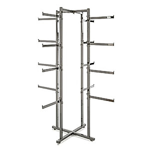 Econoco K36 Folding Lingerie Tower, Square Tubing with Rectangular Tubular Arms