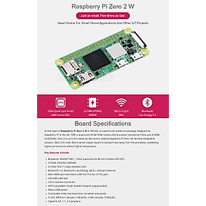 Waveshare Package H Compatible with Raspberry Pi Zero 2 W Bundle with 2.13inch Touch e-Paper HAT(with case) Power Supply 5V/3A Micro Card 16GB Card Reader and So On (8 Items)