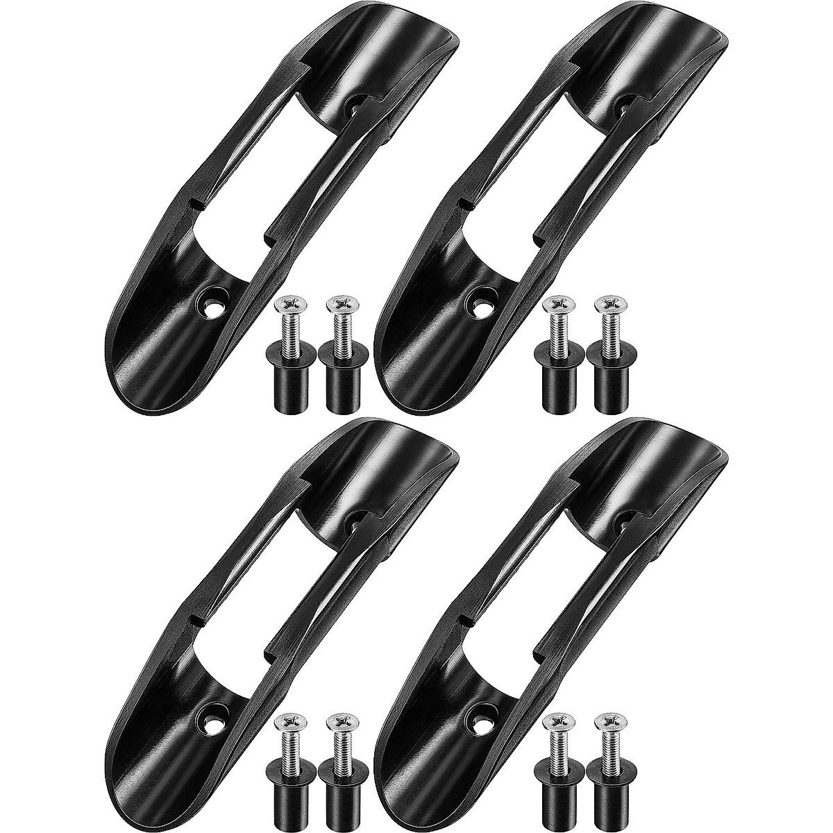 Norme Kayak Paddle Holder Clip Kayak Paddle Clips with Hardware Universal Compatible with Perception Kayaks, Emotion Kayaks, Lifetime Kayaks, Pelican Kayaks, Malibu Kayaks, Vibe Kayaks(4 Pack)