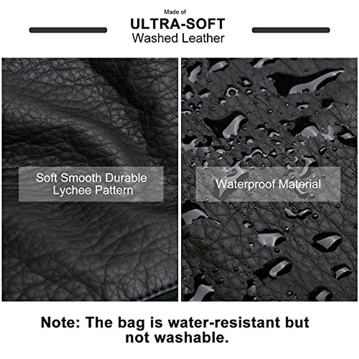 Keyli Crossbody Bags Christmas Gifts for Women Soft Washed Leather Crossbody Purse Retro Classic Shoulder Bags Messenger Lightweight Waterproof Satchels with Multi Pockets Travel Shopping Black