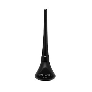 Palladio Liquid Eyeliner, Highly Pigmented and Waterproof Eyeliner, For Intense Eye Definition, Smear-proof Eyeliner Liquid, Includes Easy Grip Wand and Felt Tip Eyeliner Applicator, Black