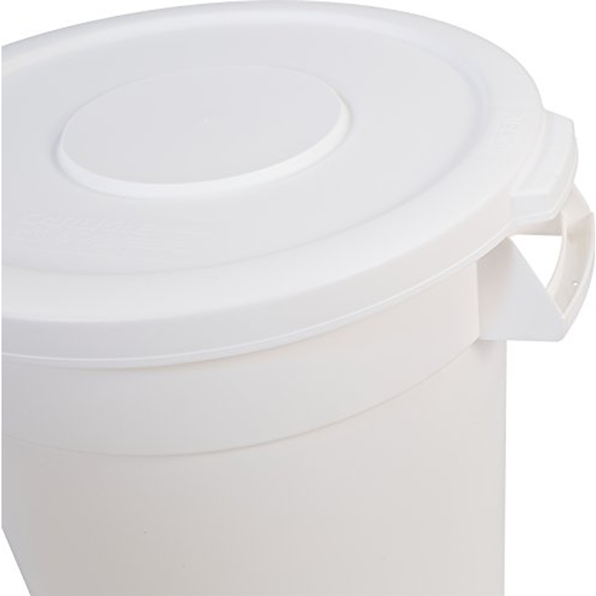 Carlisle FoodService Products 34101102 Bronco Round Waste Bin Food Container Lid, 10 Gallon, White