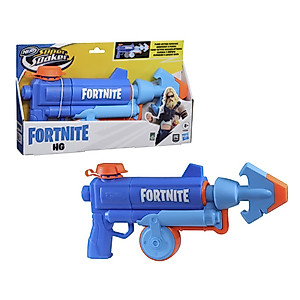 NERF Super Soaker Fortnite HG Water Blaster - Pump-Action Soakage for Outdoor Summer Water Games - for Teens, Adults