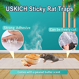 Sticky Mouse Traps Extra Large,Clear Mouse Glue Trap Sticky Traps That Work for Mice and Rats Roaches,47.2x11Inch Heavy Duty Rat Traps Indoor Mouse Sticky Pads with a Peanut Butter Scent(5 Pack)