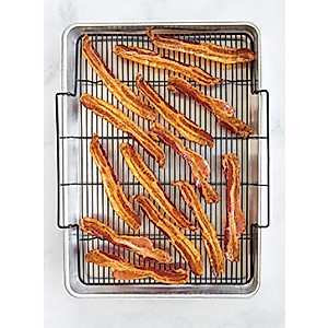 Nordic Ware Extra Large Oven Crisping Baking Tray, with Rack, Silver