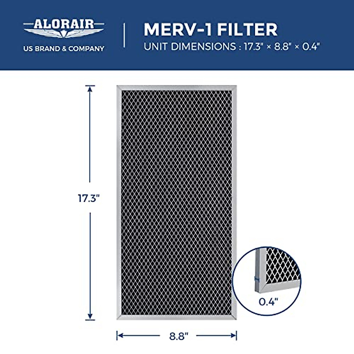 Alorair MERV-1 4Pack for Crawlspace Dehumidifier HD55S/HDi65S