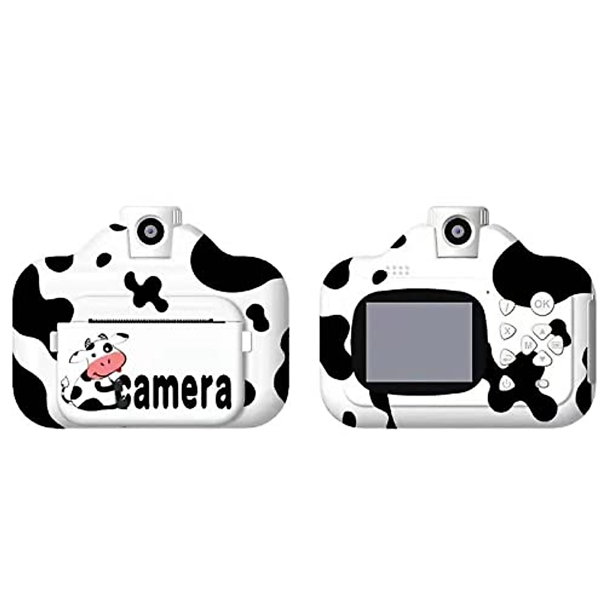 YUUAND Children Camera Printer 2.4-Inch HD Camera Support Photo Screen 1200 mAh Battery Children's Digital Video