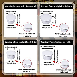 4 Sizes White Plugs Hole Cabinet Hole Plugs Plastic Plugs for Holes in Locking Hole Tube Furniture (3/16 Inch,5/16 Inch,3/8 Inch,1/2 Inch)(200 Pieces)