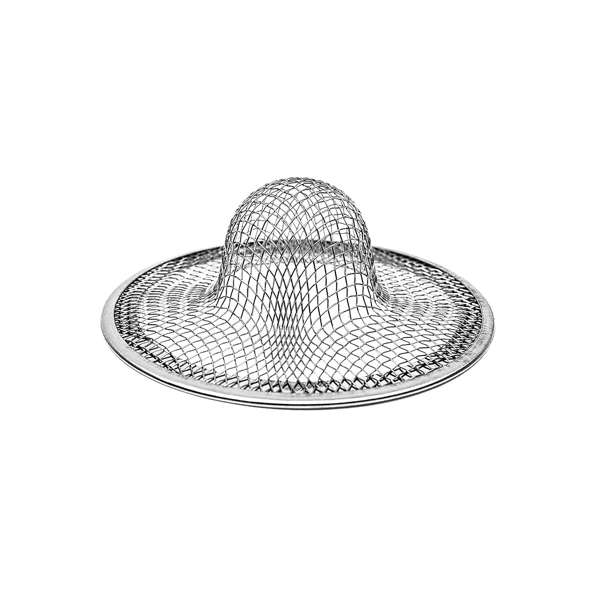 Treasure Gurus Stainless Steel Metal Kitchen Sink Basin 2pc Filter Set Strainer Stopper Bath Tub Hair Catcher Drainer